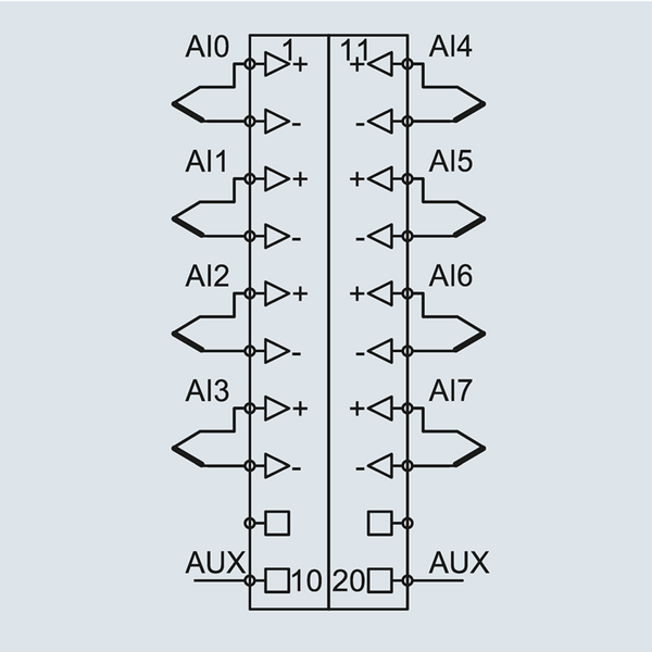 Analog input module - AI 8 x TC, Iso., 16 Bit - 600-254-4AH22 – Helmholz Sales online store for ...